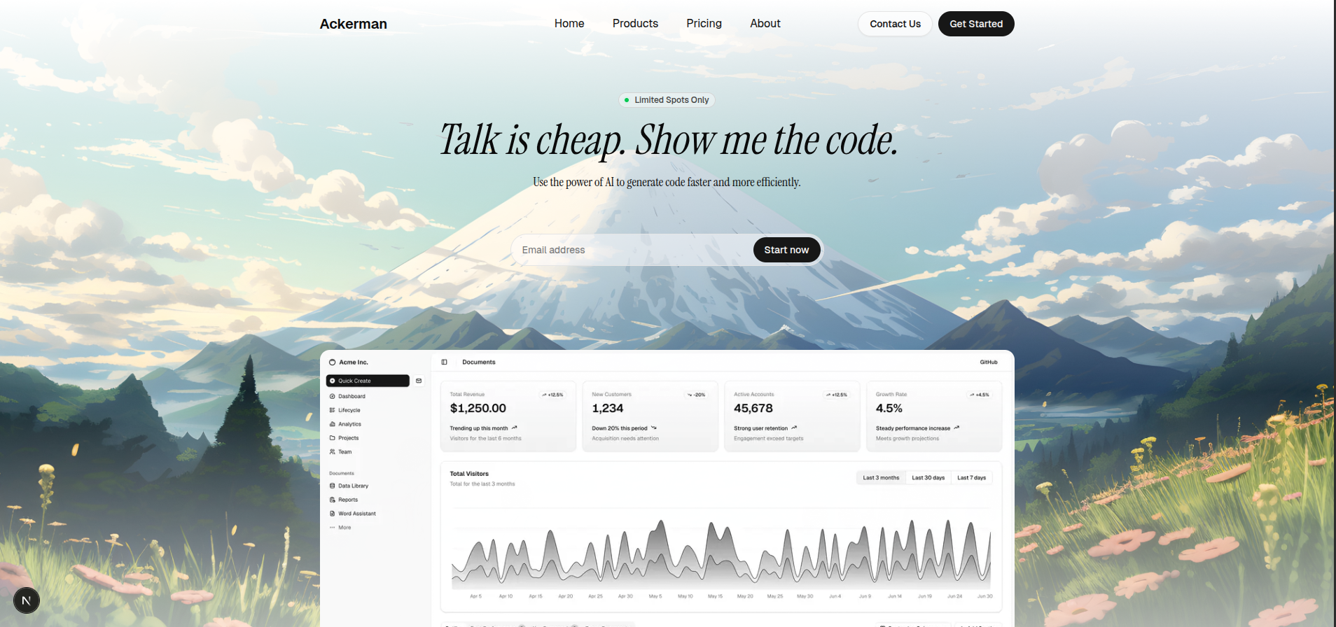 Ackerman - Use the power of AI to generate code faster and more ...